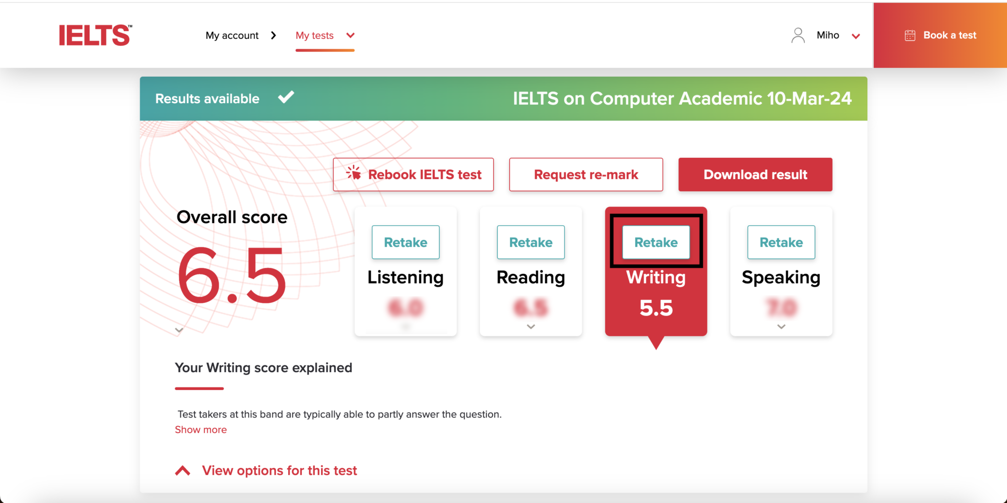 【IELTS】IELTS One Skill Retakeを受けてみた！ - miho log
